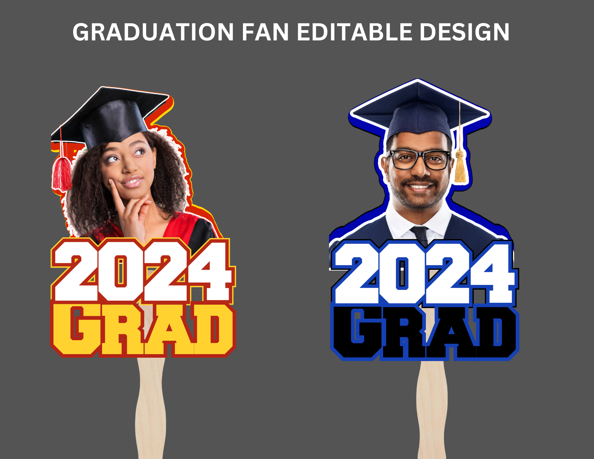 Editable Graduation Fans – Moments Always Remembered